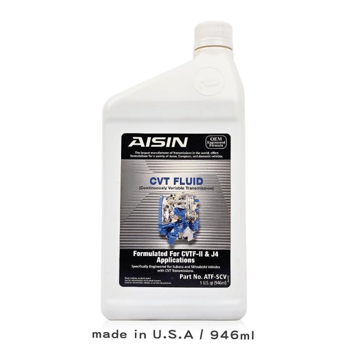 Aisin 愛信 SUBARU 速霸陸 CVTF-II J4 變速箱油【美規】【庫柏蒂諾】 | Yahoo拍賣