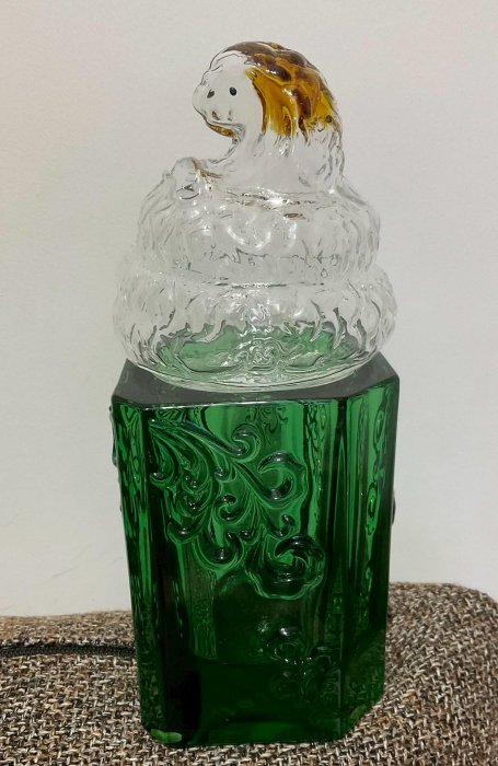 【週日21:00】59~EM2~琉園（Tittot）限量「花開富貴」綠琉璃書筒，贈一2025「蛇麼都順利」錢母小撲滿 | Yahoo拍賣