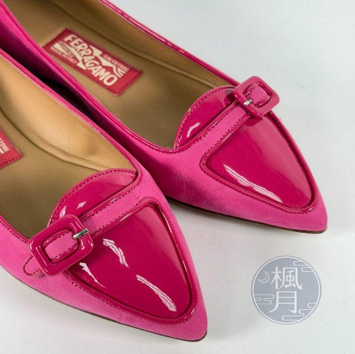 【一元起標 07/01】* Salvatore Ferragamo 桃紅 平底鞋 #6 | Yahoo拍賣