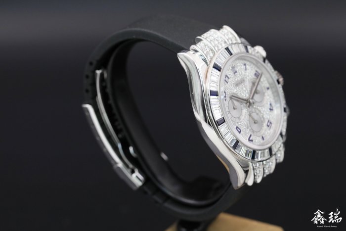 【鑫瑞鐘錶】ROLEX 勞力士 Daytona 116599 12SA 迪通拿 18K白金 原廠鑽圈 原廠滿天星面盤 盒單 | Yahoo拍賣