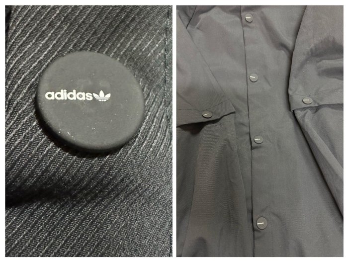 adidas 黑色袖可拆背後釦可開長短袖兩穿設計連帽外套 / XS / A956 | Yahoo拍賣