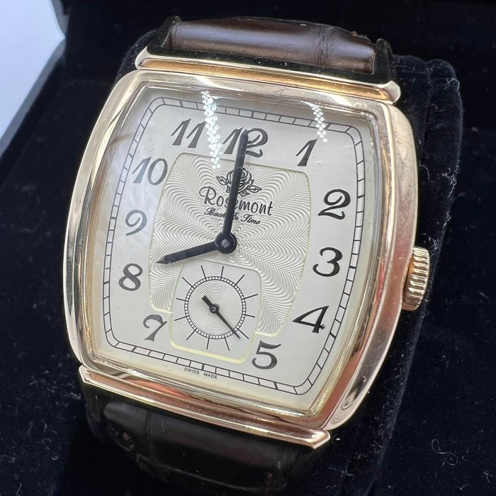 【皮老闆】一元起標 外觀狀態良好 二手真品 ROSEMONT 瑞士 B903 手錶 VB126 | Yahoo拍賣