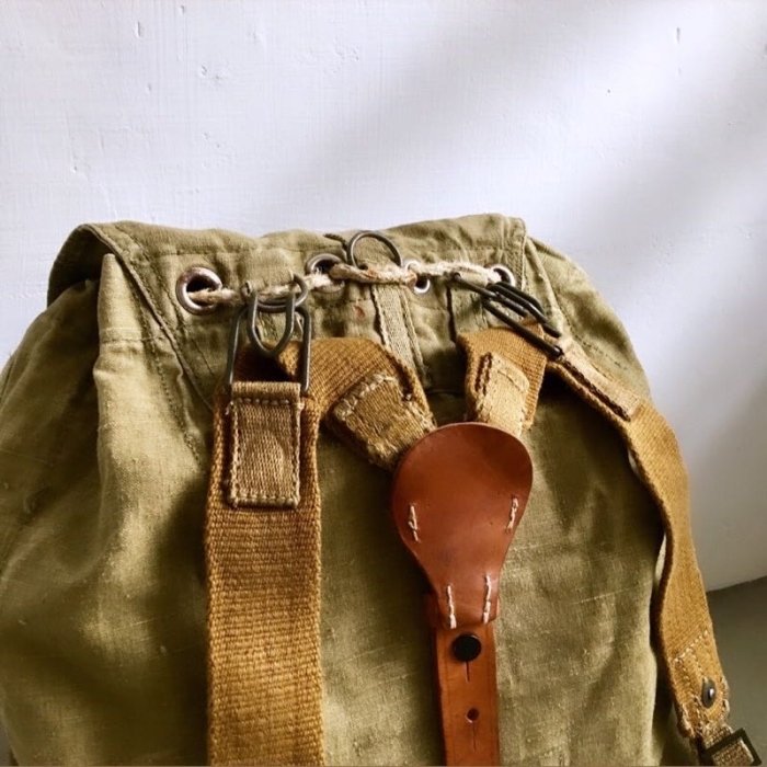 捷克公發 60S Czech M60 Rucksack 軍用後背包 Y字後背帶 厚實純棉帆布 老件 古著 vintage | Yahoo拍賣