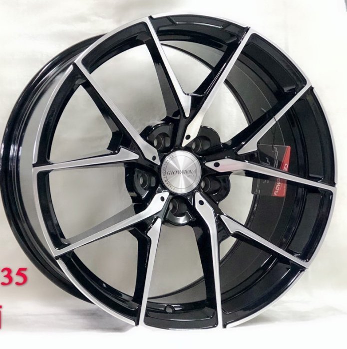 和田☆ 全新 (AM02) 18吋5孔114.3 黑車面 旋壓輕量化鋁圈-9KG | Yahoo拍賣