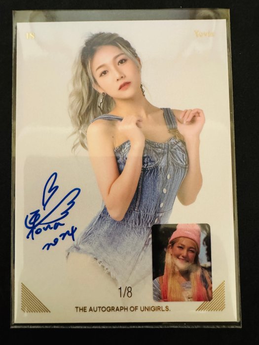 首號大頭貼 Yovia 2024 UniGirls女孩卡 性感私服親簽卡 (1/8) SA04 | Yahoo拍賣