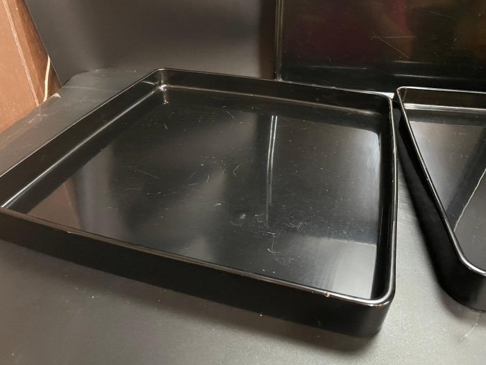 【藏舊尋寶屋】老日本 傳統工藝 木黑漆膳食漆盤/萬用大漆盤3入※一元超值起標！※0904811-181 | Yahoo拍賣