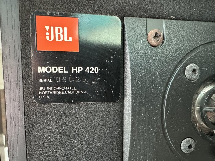 台灣稀有罕見 JBL HP420 主喇叭 全新訂製壓克力上蓋 全新網罩 | Yahoo拍賣