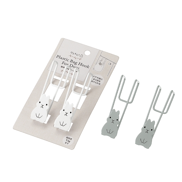 asdfkitty*日本 ECHO 兔子門掛式塑膠袋掛勾-2入-耐重1KG-顏色隨機-日本正版商品 | 掛勾 | Yahoo購物中心