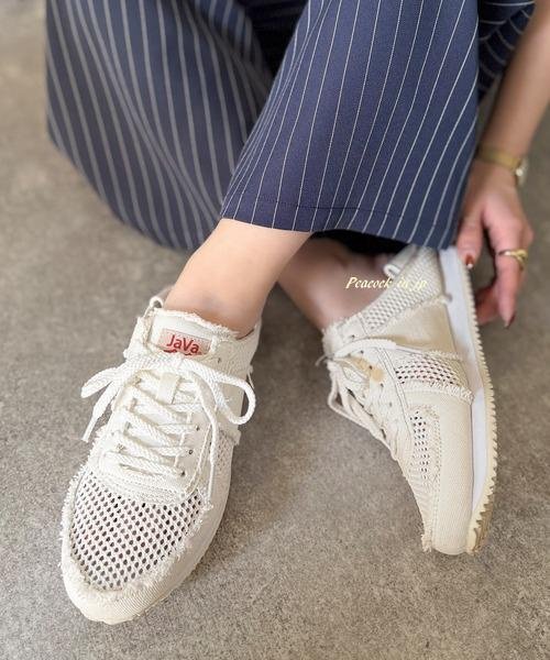 Peacock in jp2025 5月#現貨日牌 JAVA涼爽輕盈網眼2way運動休閒鞋2色(黑、米 S~XL | Yahoo拍賣