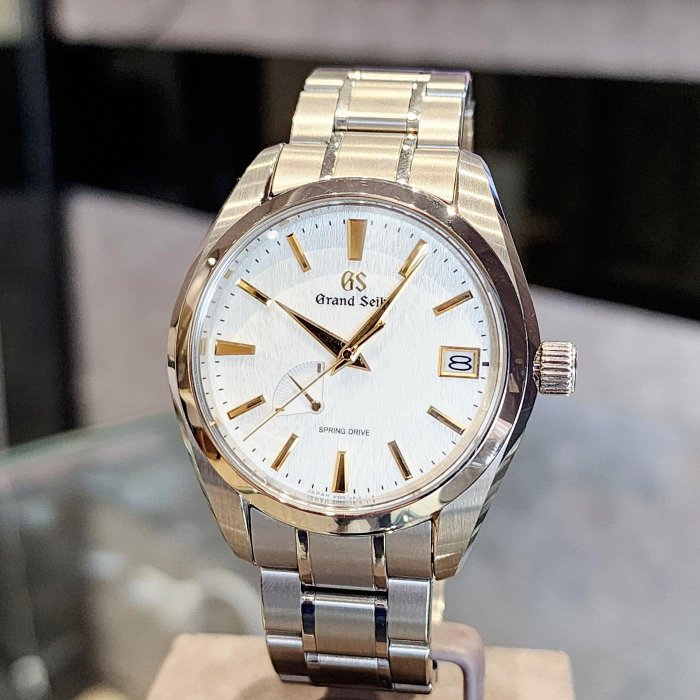 【個人藏錶】 GRAND SEIKO 大精工 GS SBGA259 雪姬 5級白鈦 動力顯示 41mm 全套 台南二手錶 | Yahoo拍賣