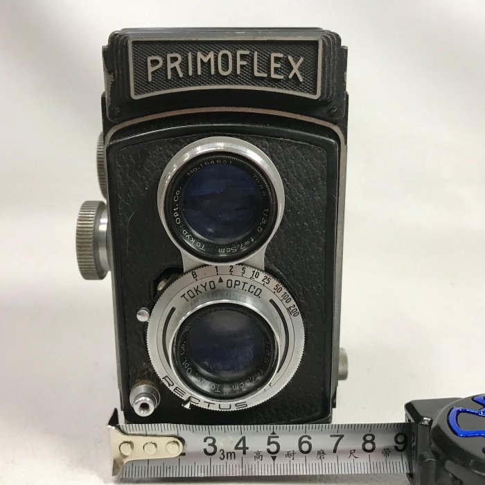 【藏舊尋寶屋】老日本 PRIMOFLEX Primoflex 雙鏡頭反光底片相機 附皮套※2501241230644-23J※ | Yahoo拍賣