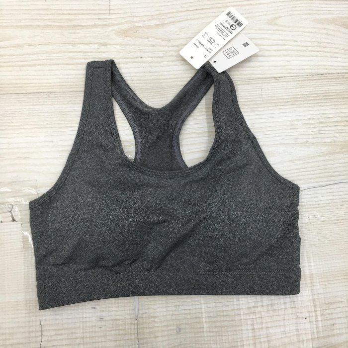 【愛莎＆嵐】 lativ 女 深麻灰色吸排輕度支撐運動BRA/S(全新) 11406 19 | Yahoo拍賣