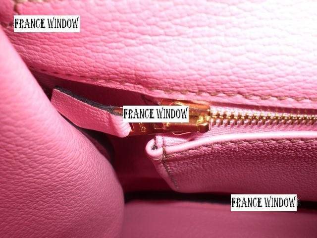 France Window 愛瑪仕 柏金包 Hermes Birkin 銀灰色拼櫻花粉色磨砂金扣 山羊皮30Cm | Yahoo拍賣