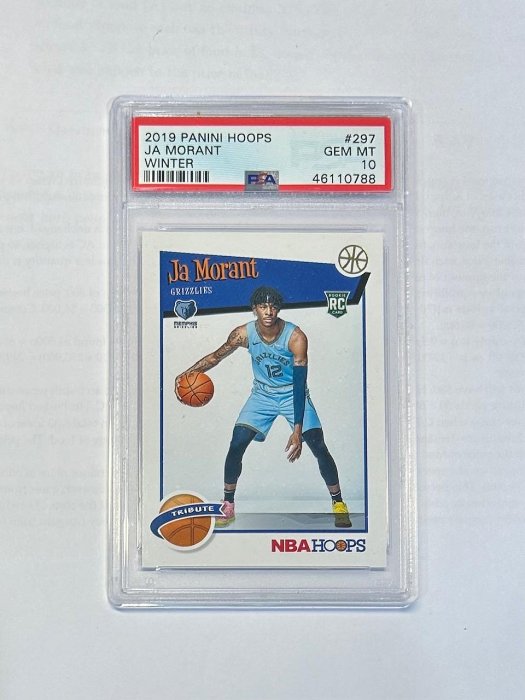 一元起標) 2019 Panini Hoops #297 Ja Morant 新人卡 RC PSA 10 | Yahoo拍賣