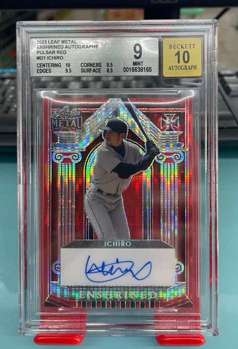 2023 Leaf Metal Ichiro 鈴木一朗 鑑定卡 簽名卡 BGS 9 1/1 | Yahoo拍賣