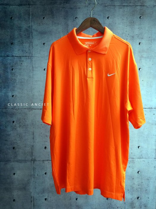 CA 美國運動品牌 NIKE GOLF 螢光橘 高爾夫運動短袖polo衫 L號 一元起標無底價B603 | Yahoo拍賣