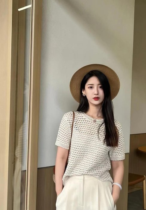 翠王.一元起標 全新 DIOR 白色鏤空短袖T.36碼 只有一件 假貨包退.標多少賣多少 | Yahoo拍賣