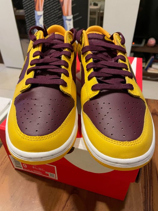 NIKE DUNK LOW RETRO 黃.咖啡us9/27cm 全新正品 | Yahoo拍賣