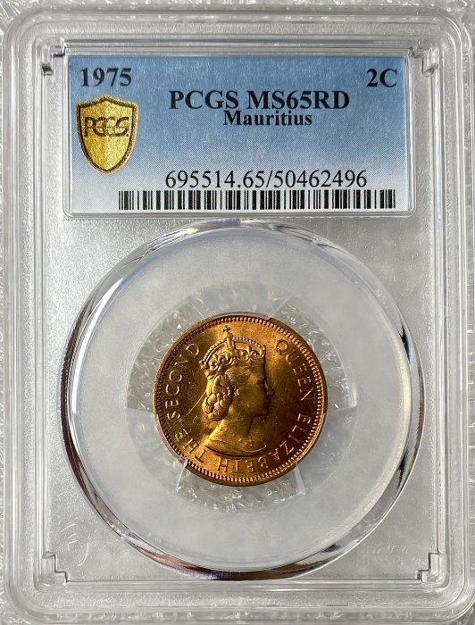 週日20:00【250608-T73】鑑定幣=1盒=PCGS MS65RD=1978年毛里求斯2仙銅幣 | Yahoo拍賣
