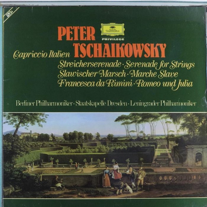 德版古典對開2LP-DGG/2726 011/柴可夫斯基:意大利隨想曲,斯拉夫進行曲,弦樂小夜曲,羅密歐與茱麗葉等/萊 | Yahoo拍賣