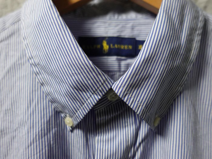 CA 美國馬球牌 Ralph Lauren 淺藍條紋 純棉 長袖襯衫 XL號 一元起標無底價D190 | Yahoo拍賣