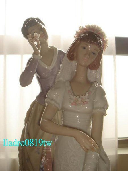 (Sara)(收藏區~新娘系列)LLADRO 西班牙雅緻瓷偶絕版品 我的結婚日(1986年,高39cm) | Yahoo拍賣
