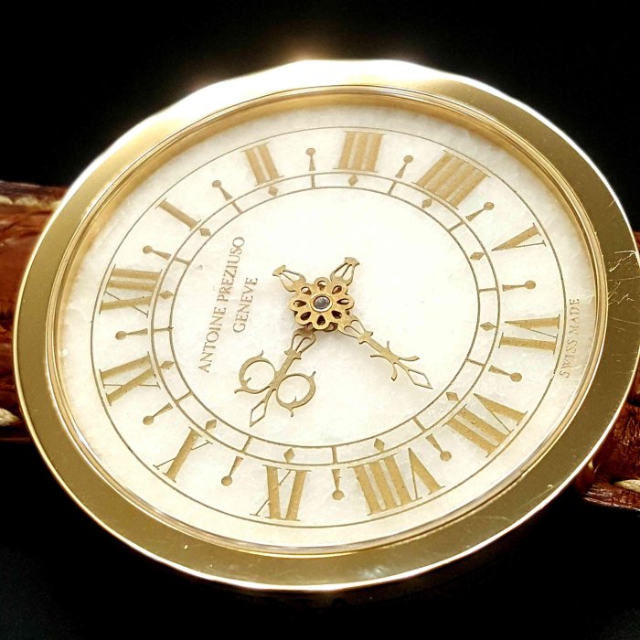 [雅痞公社]趣味收藏Antoine Preziuso安東尼斐修18K金自動上鍊機械錶,底蓋刻有梗圖-W0133 | Yahoo拍賣