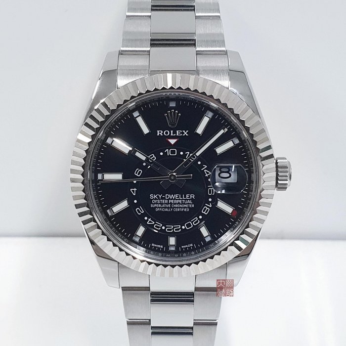 ROLEX 勞力士 326934 Sky-Dweller 2018/01全配件 天行者黑色面盤年曆功能 大眾當舖B359 | Yahoo拍賣