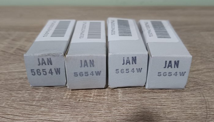一元起標, 標多少賣多少-美國 GE JAN 5654W(6J1;EF95;CV4010;WE403A,..)真空管4支一標 | Yahoo拍賣