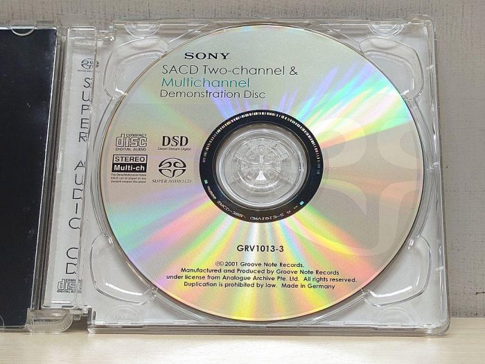 【駱克二手西洋CD】SACD TWO-CHANNEL&MULTICHANNEL DEMONSTRATION DISC SACD 德版 專輯頁黃斑&霉點 封底黃斑 | Yahoo拍賣