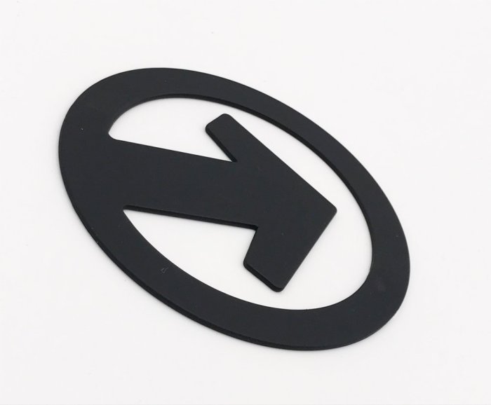 ＊超取頁面＊304不鏽鋼9cm圓形方向箭頭、箭頭標示、方向指示牌、指示箭頭 | Yahoo拍賣