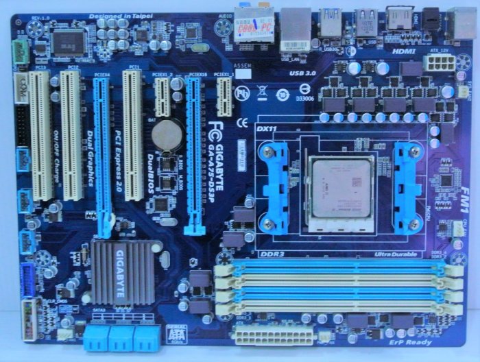 ~ 駿朋電腦 ~ 技嘉 GA-A75-DS3P 含Athlon II X4 651四核心 FM1腳位CPU $1000 | Yahoo拍賣