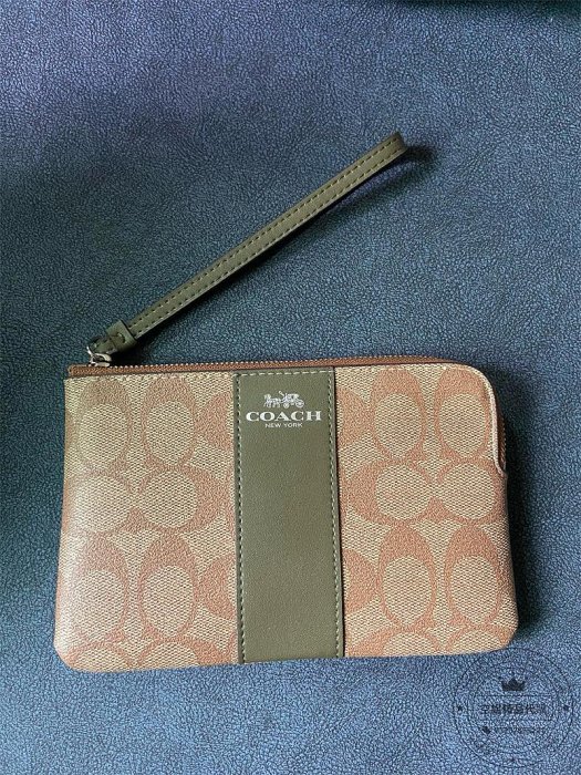 空姐精品代購 COACH 58035 蔻馳經典熱賣款 女士經典拼色 L型拉鏈 手挽包 鑰匙包 零錢包 手挽錢包 十二色可選 出門必備 附購證 ...