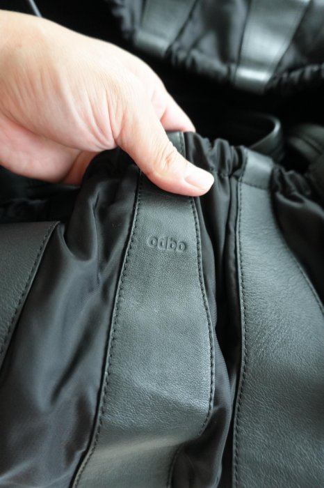 odbo 真皮+尼龍 大容量 肩背包 測背包 手提包 一O一元起標無底價 | Yahoo拍賣