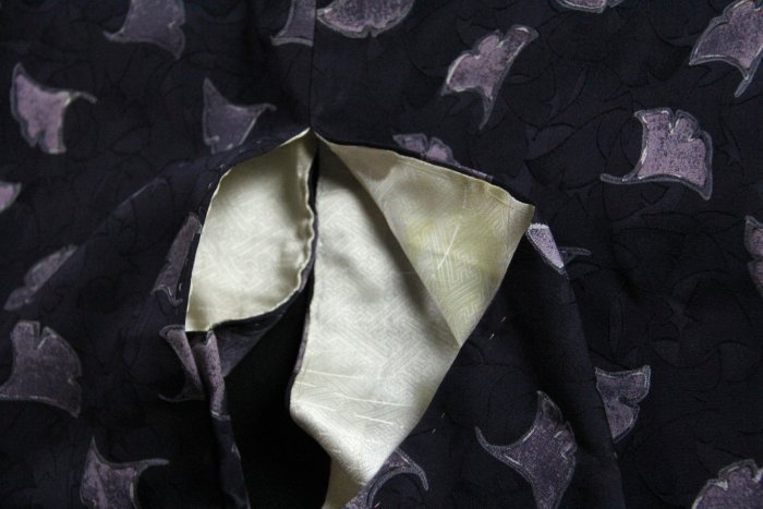 【桑園の】日本 傳統服飾 和服 靛藍 淺紫色圖騰花 浴衣 K 6031 | Yahoo拍賣