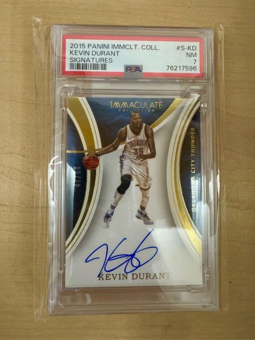 2015 Immaculate Signatures Kevin Durant Auto /60 小國寶KD雷霆時期 親筆簽名 | Yahoo拍賣