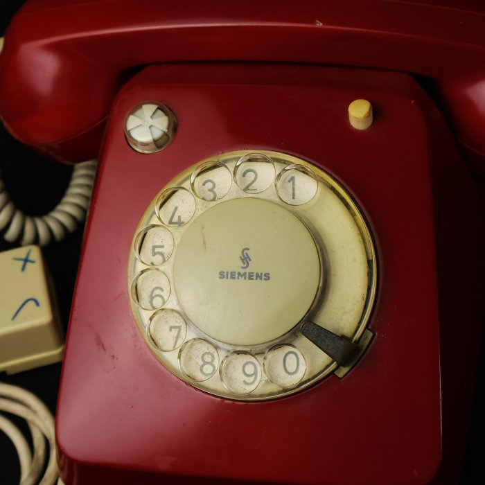 【桑園の】老品收藏 Siemens 西門子 古早味 轉盤電話 普普風 按鍵式 早期 電話機 (委託品) T 7417 A09 | Yahoo拍賣