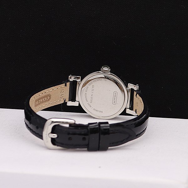 【低價起標】【精品廉售/手錶】潮牌Coach紐約 珍珠母貝錶盤/鑲鑽 石英女錶/高端美款*防水*很新美品/附廠盒 | Yahoo拍賣