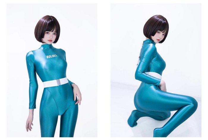 日本油亮光澤緊身彈性包腳連身衣/後背拉鍊/送腰封/瑜伽舞蹈有氧/5色*代購BOLOLI,請先問再標RY5r4z | Yahoo拍賣