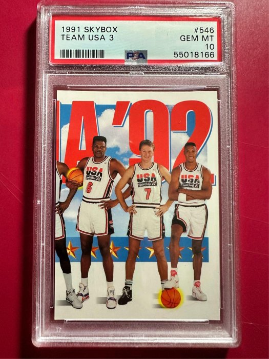1991 Skybox Team USA 夢幻隊 Bird Ewing Pippen psa10級鑑定卡，稀有收藏釋出喜歡別錯過 | Yahoo拍賣