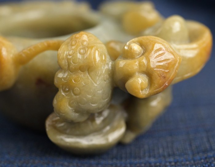 《玖隆蕭松和 挖寶網XB》託拍 天然翡翠巧雕 如意貔貅 玉筆洗 重約 166g (04087X) | Yahoo拍賣