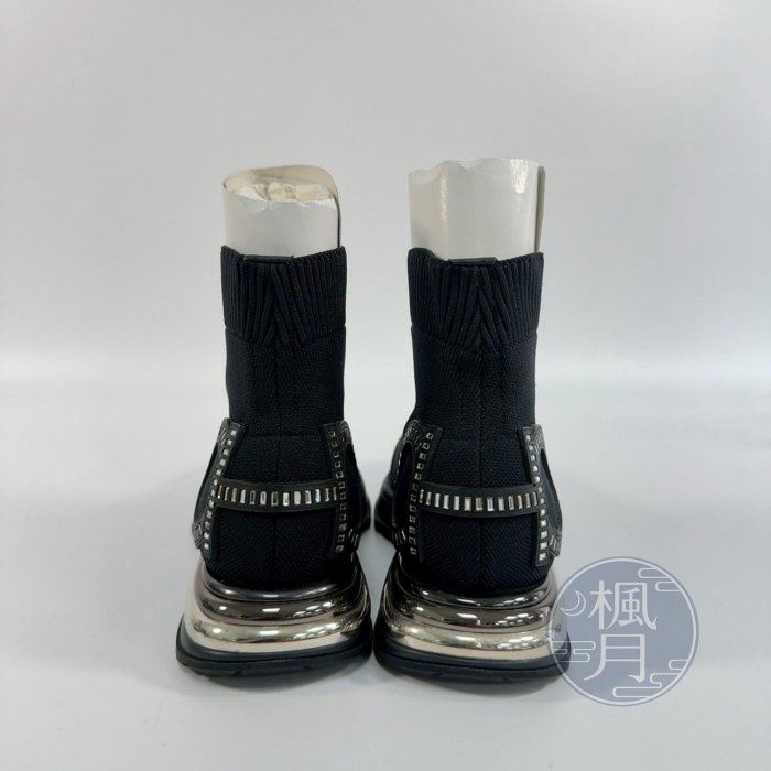 【一元起標 06/17】 Salvatore Ferragamo SL18536 黑色 襪套鞋 #6C | Yahoo拍賣