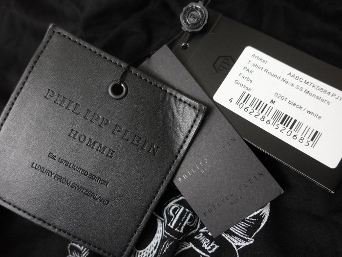 CA 德國設計師品牌 Philipp Plein 全新 黑色 純棉 休閒短t M號 一元起標無底價E525 | Yahoo拍賣