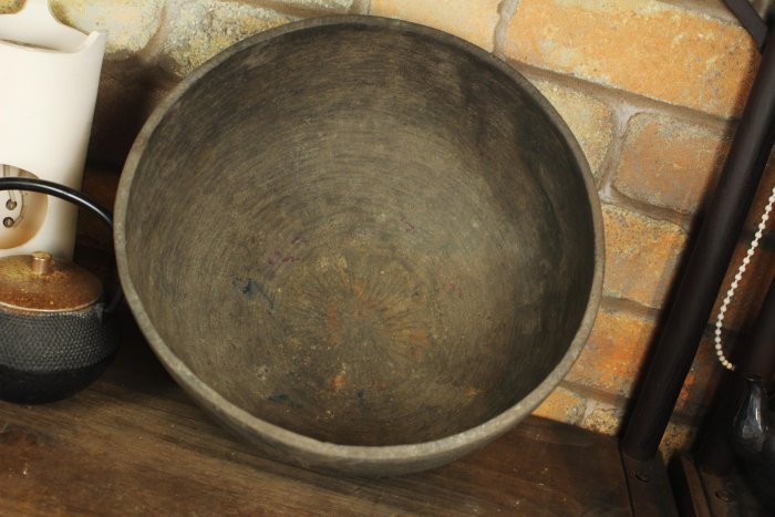 【桑園の】清代 鑄銅 大銅罄 28公分 佛教文物 銅缽 銅罄 法器 正老件 (委託品) Q 4270 A12 | Yahoo拍賣