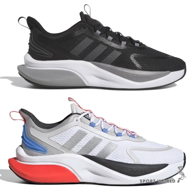 Adidas 男鞋 慢跑鞋 ALPHABOUNCE+ 避震 透氣 白/黑【運動世界】HP6139/HP6144 | 慢跑鞋 | Yahoo購物中心
