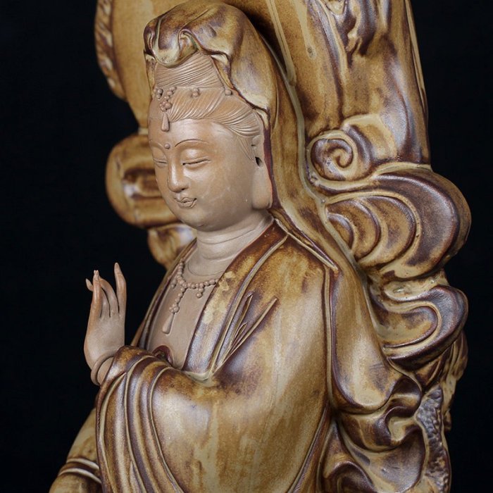 【睿智精品】陶瓷觀音佛像 南無觀世音菩薩佛像 觀音菩薩 法像莊嚴（GA-1914） | Yahoo拍賣