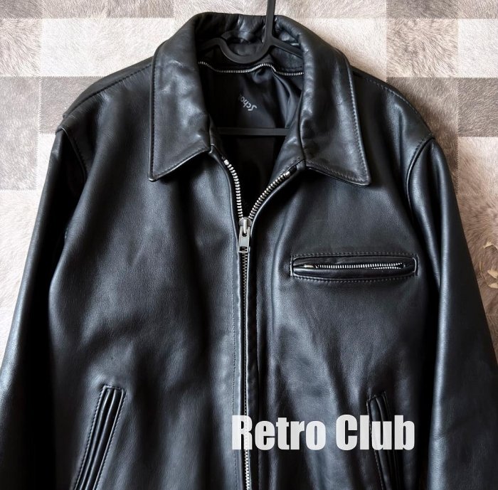 Retro CLUB【一元起標】【二手】美國品牌 Schott 642 美國製 黑色 牛皮革 騎士皮衣外套 K25921 | Yahoo拍賣