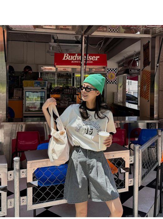 Forever Kids 正韓 活潑配色邊 字母T上衣【D58271】韓國代購 | Yahoo拍賣