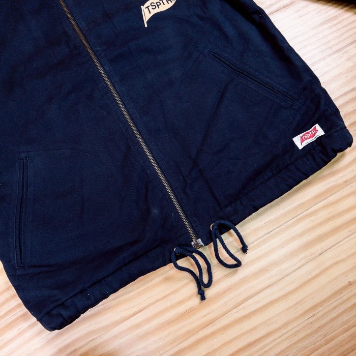 7/21(一)結標【TSPTR】二手良品《S》英國潮流品牌 大力水手塗鴉 內裡羊羔絨 傳統教練夾克 一元起標 | Yahoo拍賣