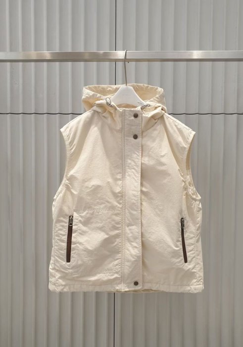 蘋果樹2館 韓國進口。【現貨 藏青色 米色】ncode防風連帽背心 薄鋪棉 | Yahoo拍賣